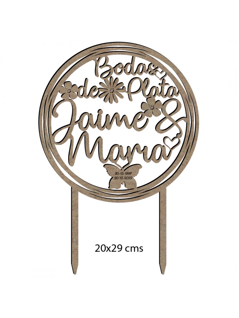 Topper Bodas de Plata